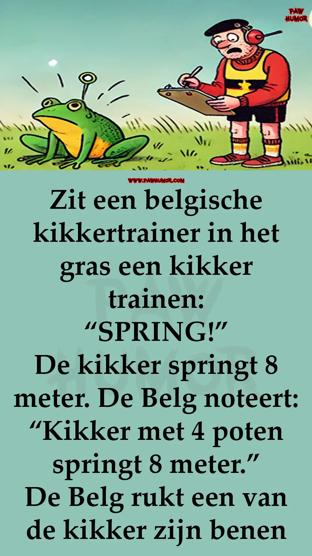Springende Kikker Experiment – PAW HUMOR